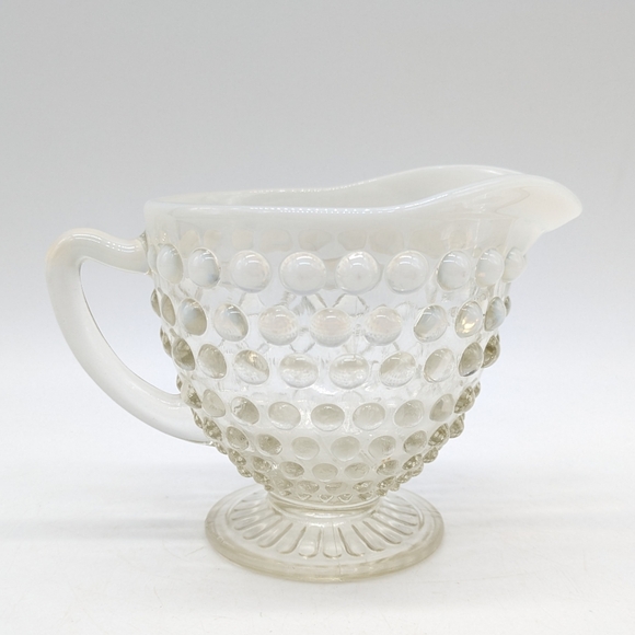 Fenton | Dining | Vintage Fenton Moonstone Opalescent Hobnail Glass ...